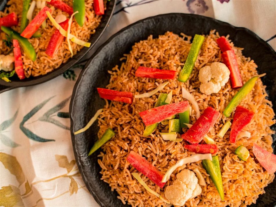 Vegetable Pulao Daig - My Kitchen Catering